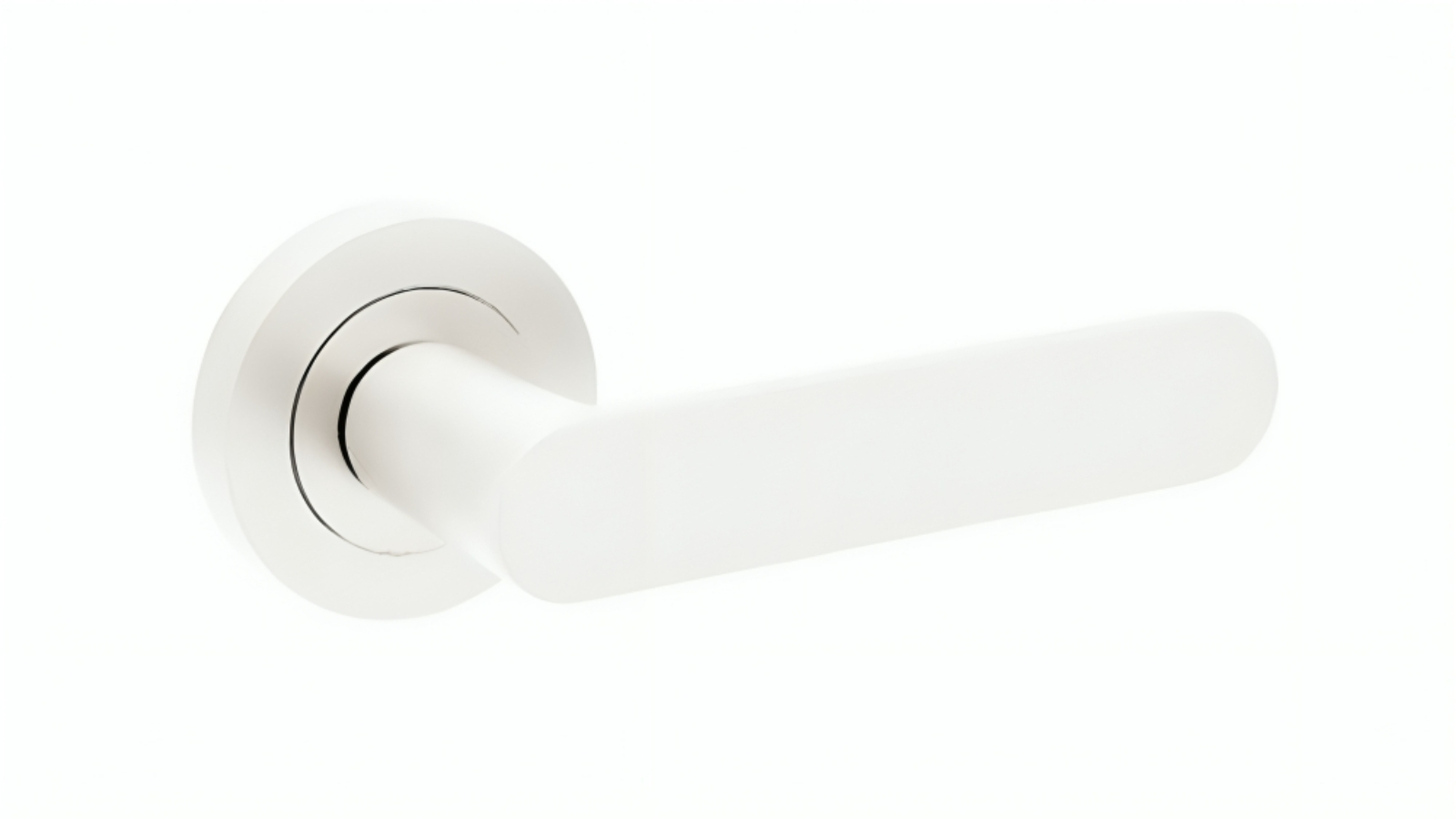 Complete Doors Online White Duke Lever Entrance Handle Set - 7cm Key ...