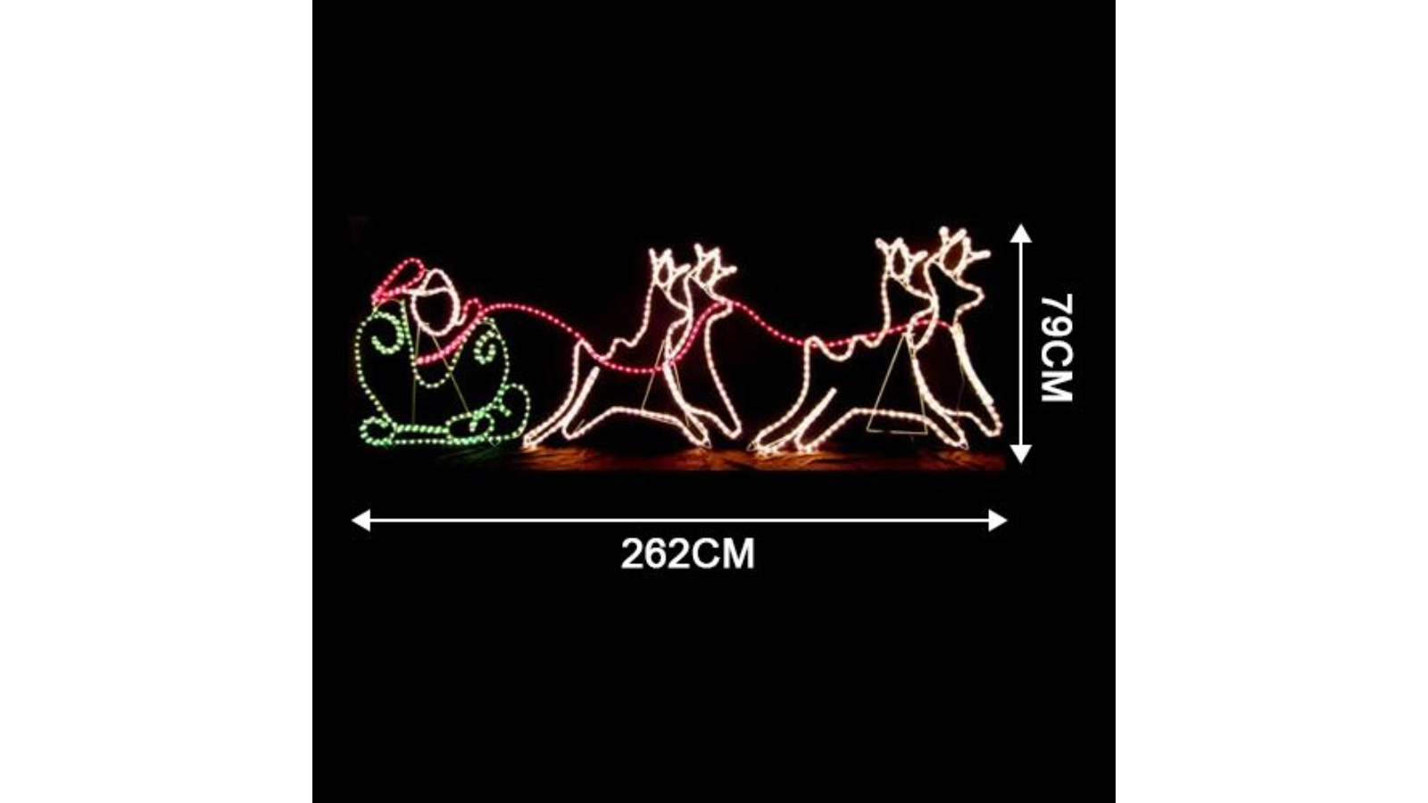 Crazy Sales Santa Sleigh with 4 Reindeer Christmas Light Display ...