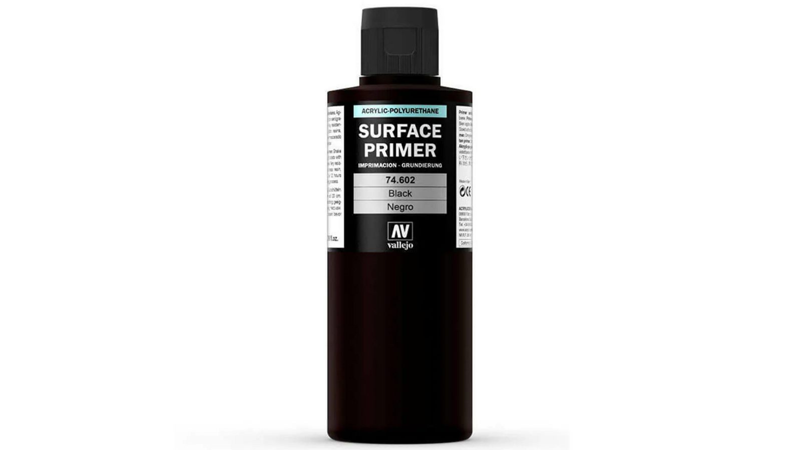 Vallejo 200ml Surface Primer Colour - Black | Harvey Norman