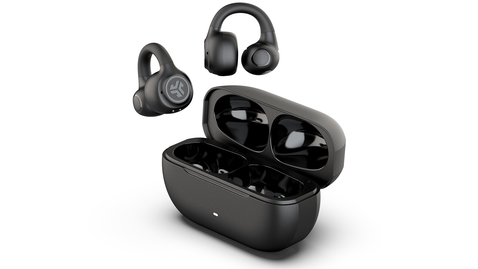 JLab Flex Open Wireless Earbuds - Black | Harvey Norman