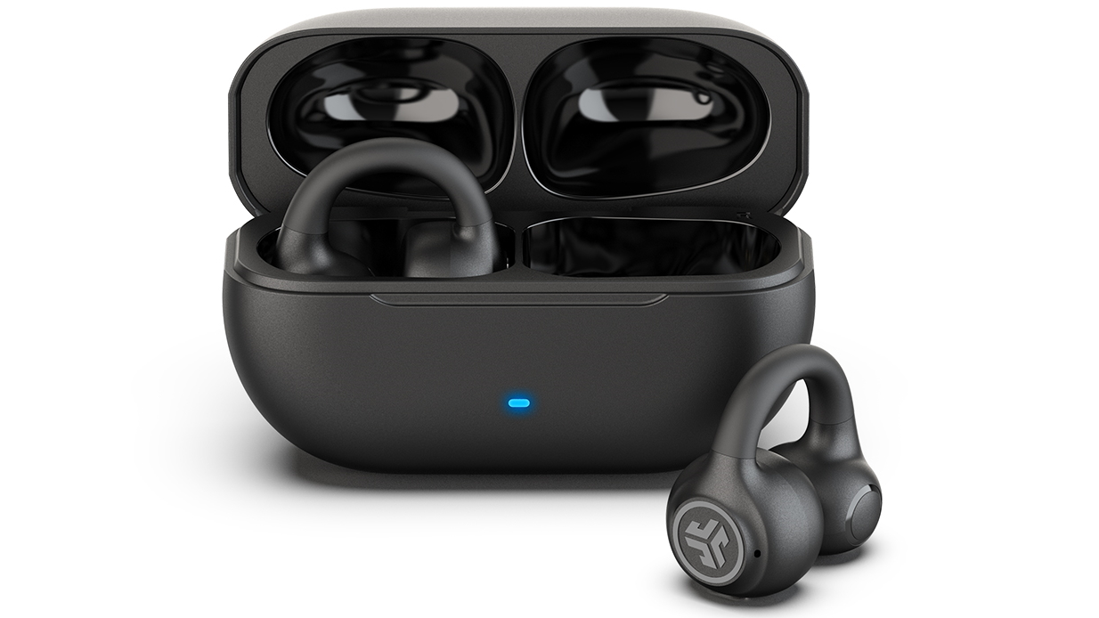 JLab Flex Open Wireless Earbuds - Black | Harvey Norman