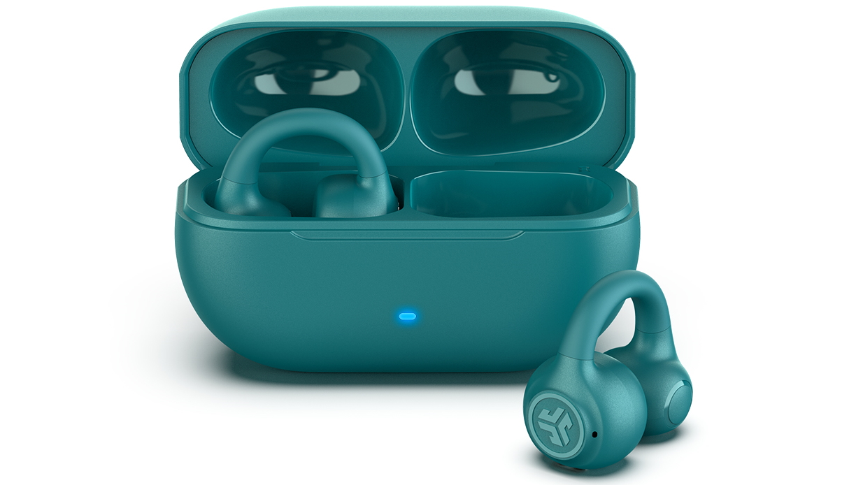 JLab Flex Open Wireless Earbuds - Teal | Harvey Norman