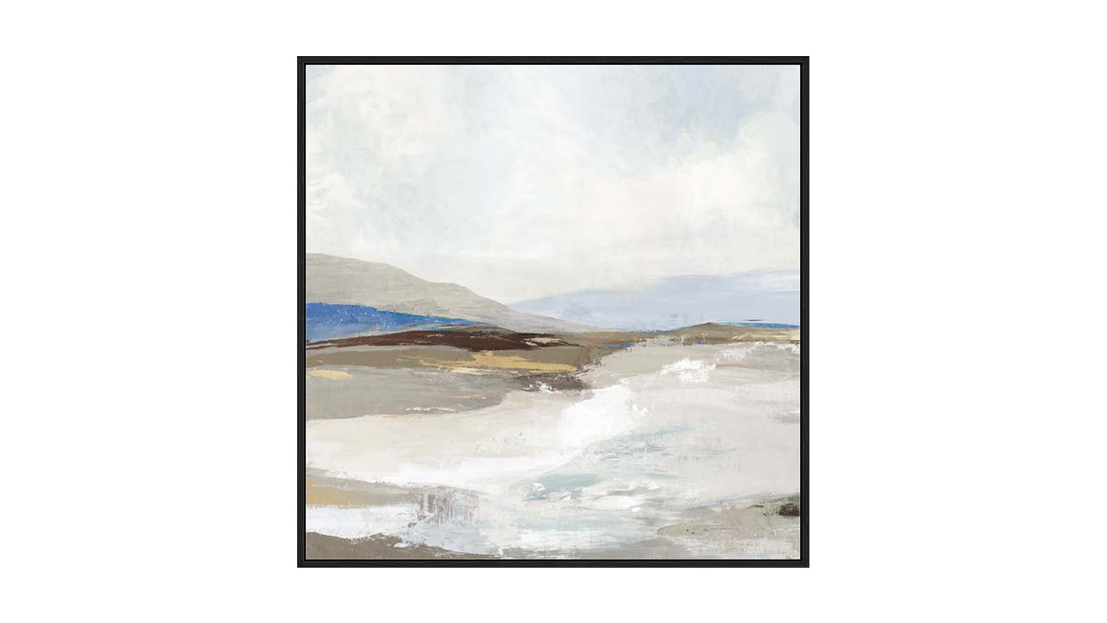 La Grolla Soft Sea I Black Gallery Wall Art - 103 x 103cm | Harvey Norman
