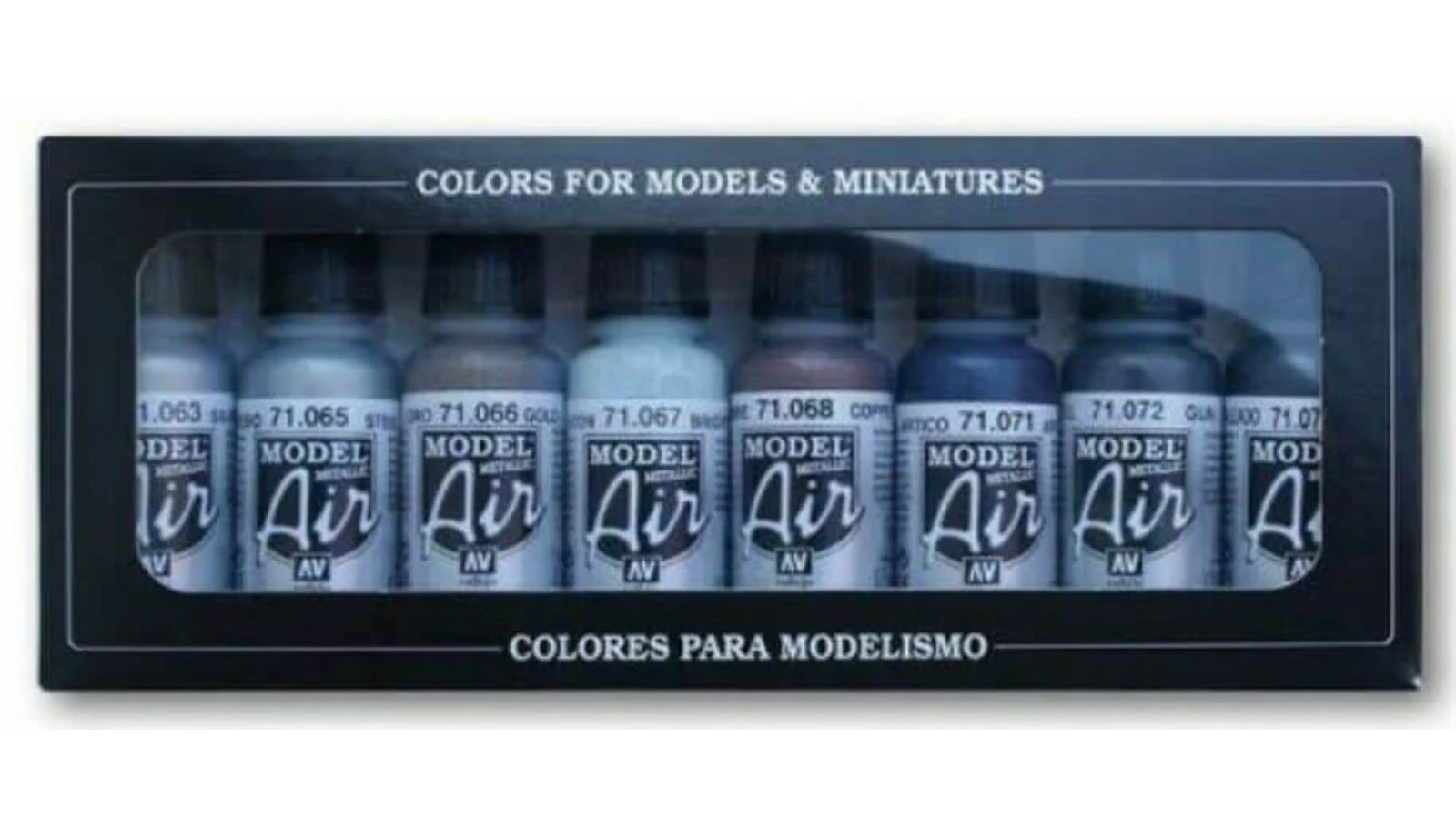 Vallejo Model Air Paint Set of 8 Colour - Metallic | Harvey Norman