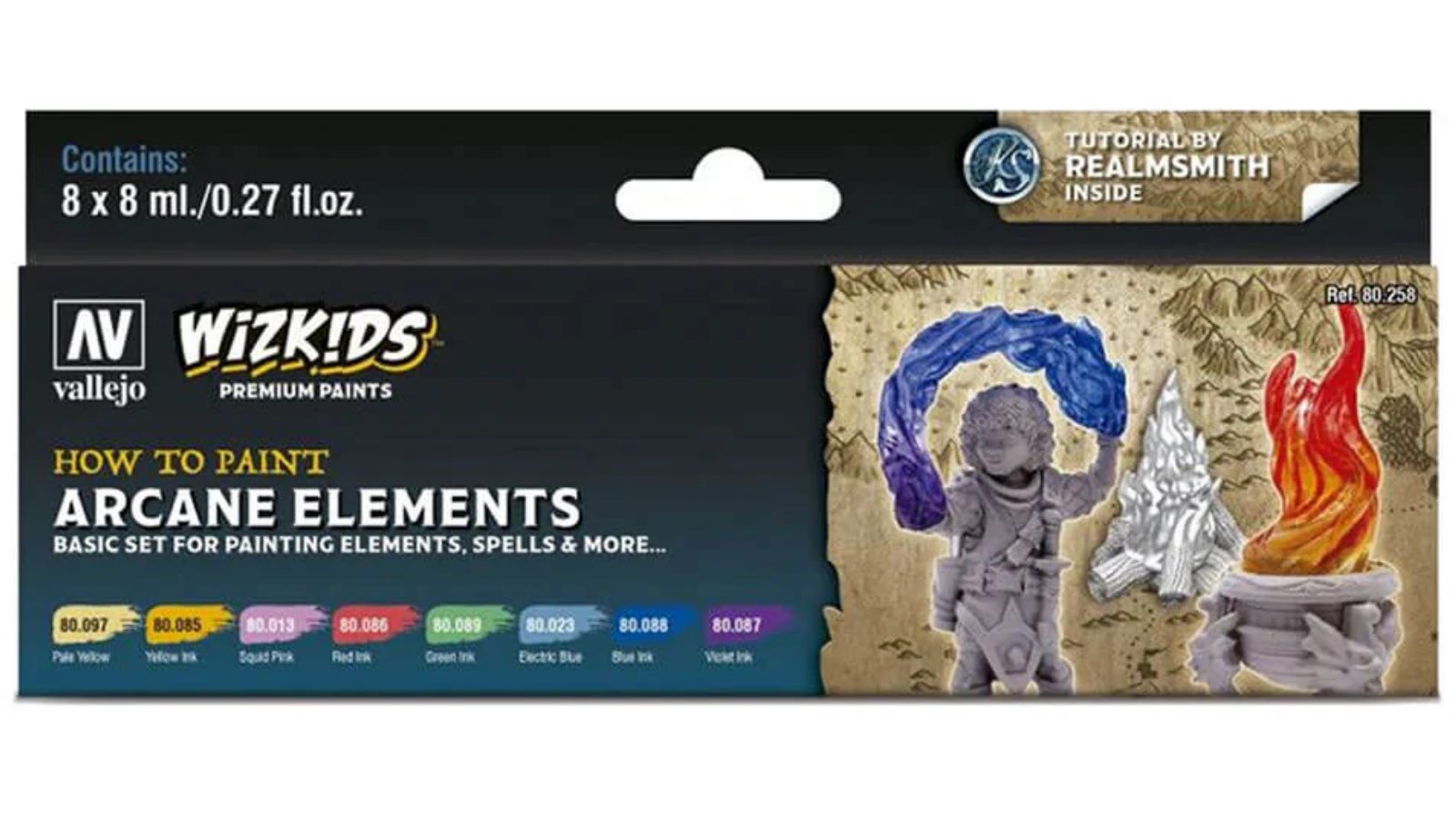 Vallejo Wizkids Premium Paint Set - Arcane Elements | Harvey Norman