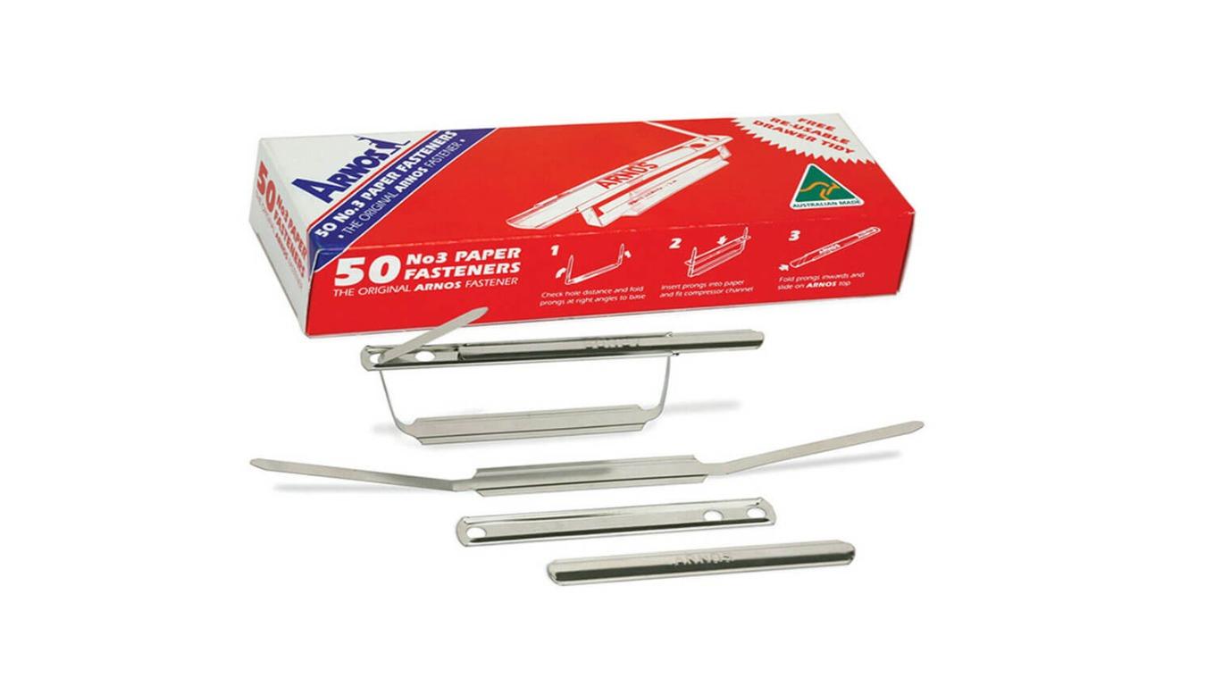 Latest Buys Pack of 50 Arnos Paper Fastener | Harvey Norman