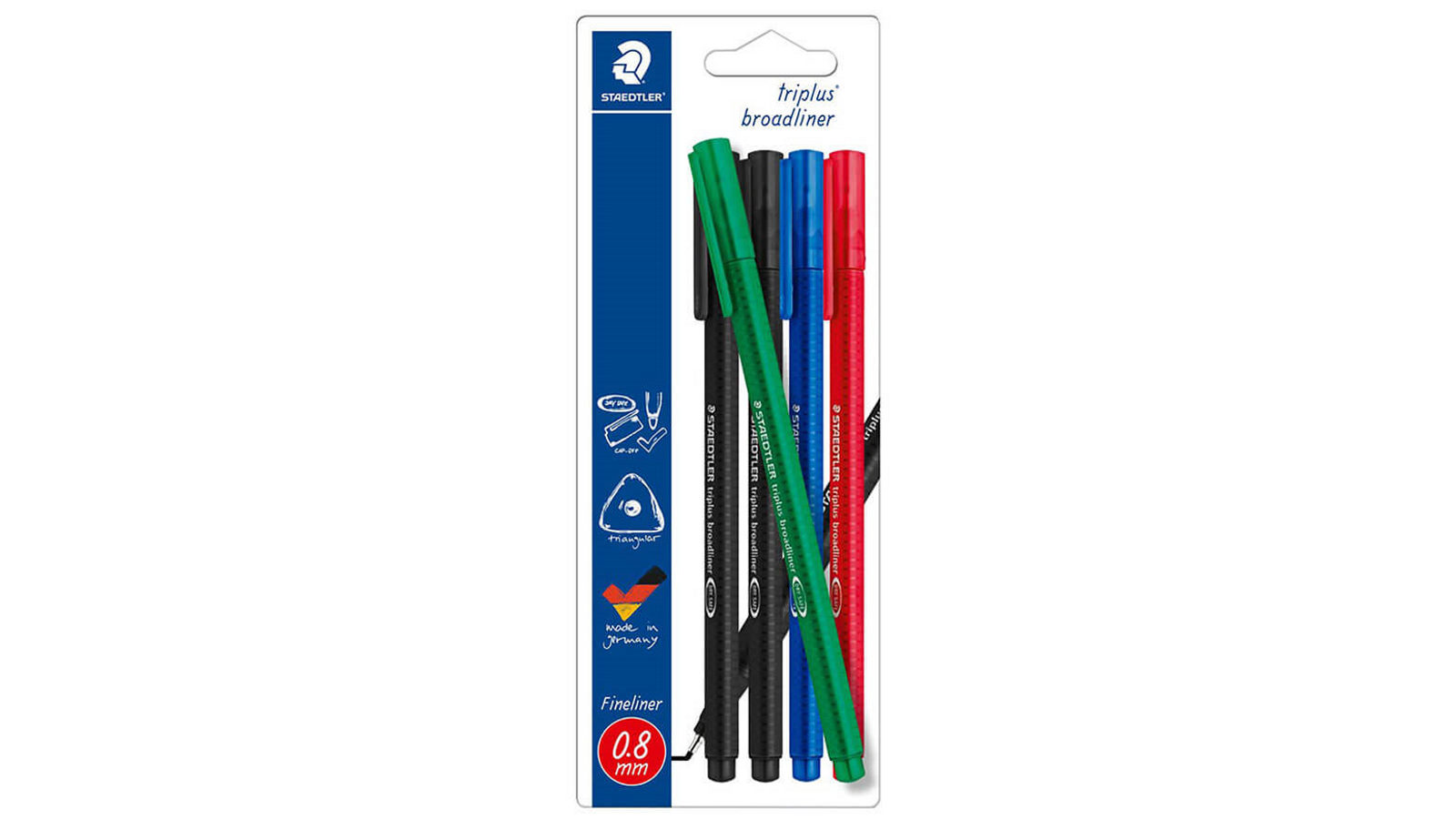 Staedtler Pack of 5 Triplus Write Broadliner Draw or Colour | Harvey Norman