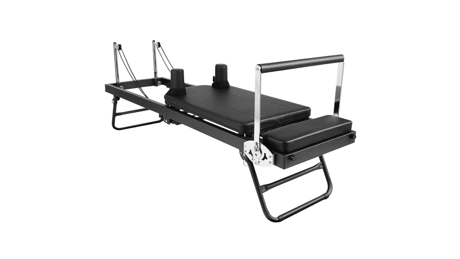 YS Foldable Reformer Pilates Machine - Black | Harvey Norman
