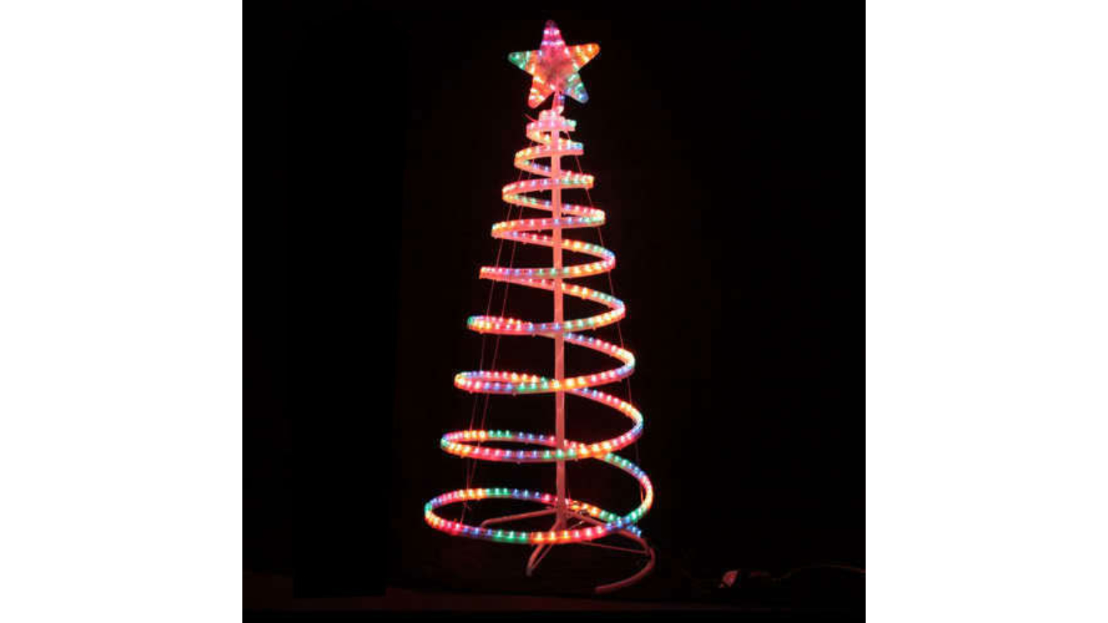 Hisen 145cm LED Rope Light Christmas Tree and Star Motif X-mas New ...