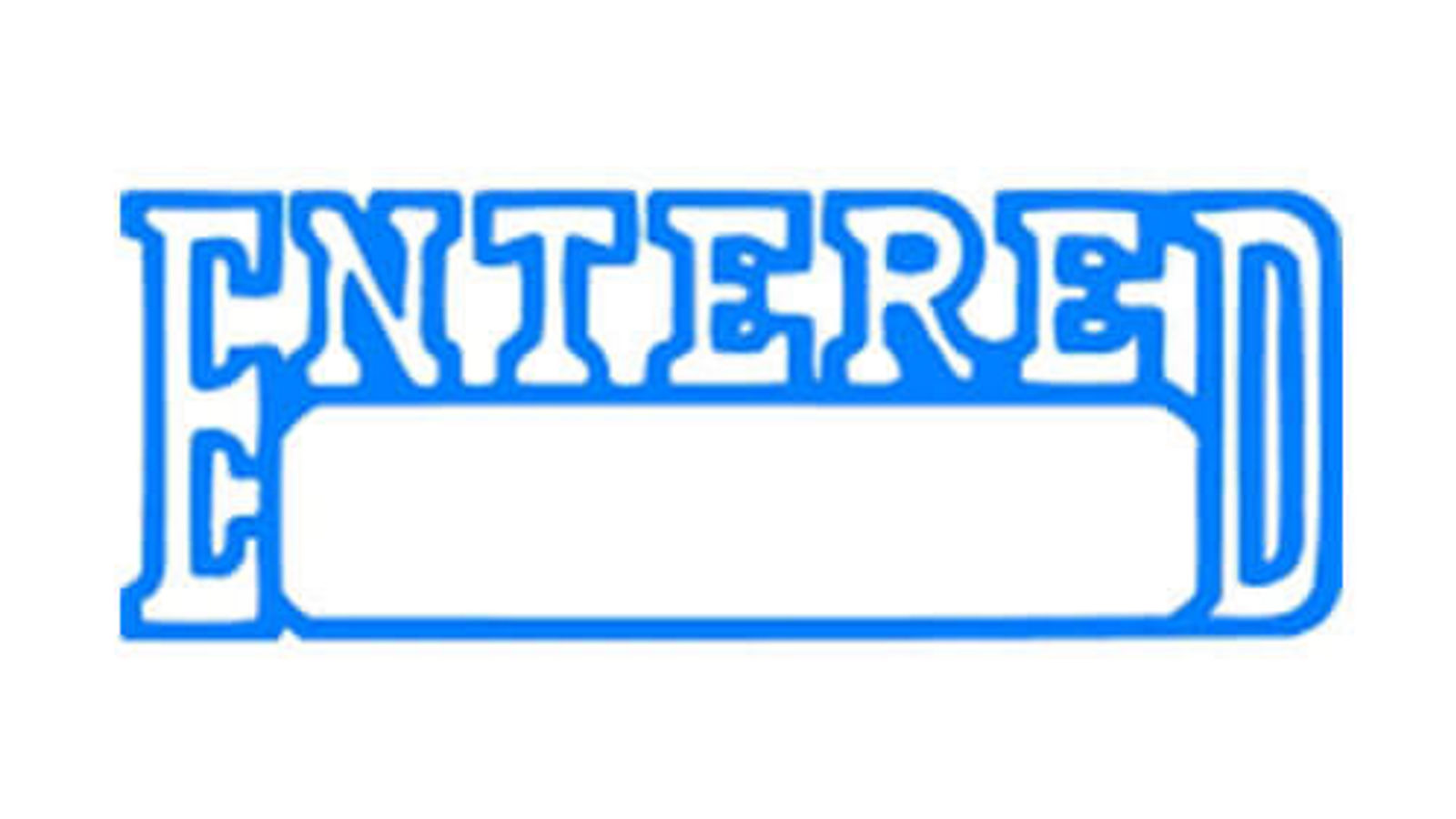 X-Stamper Self Inking Message Stamp - Entered Blue | Harvey Norman