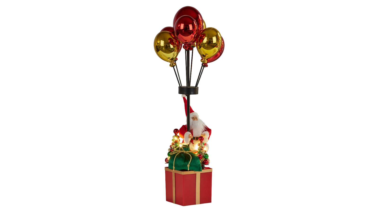Christabelle 61cm Battery-Operated Santa Claus with Balloons and LED ...