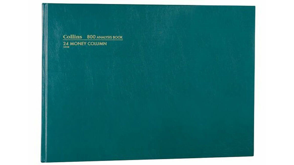 Collins 800 Series A3 Analysis Book with 24 Money Column | Harvey Norman