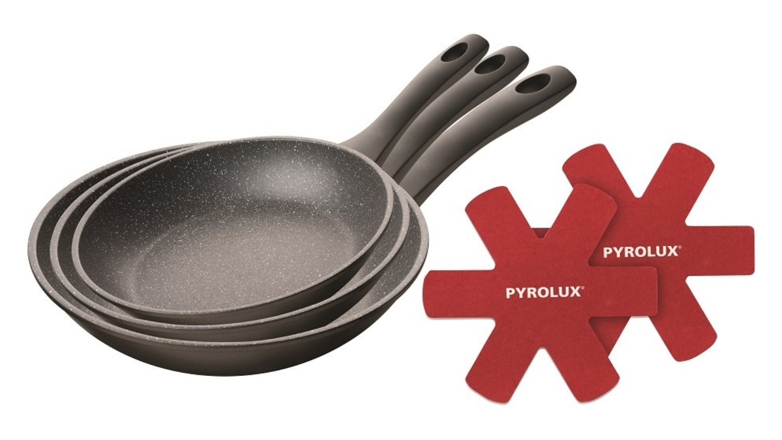 Pyrolux Pyrostone Frypan Set - 3 Piece | Harvey Norman