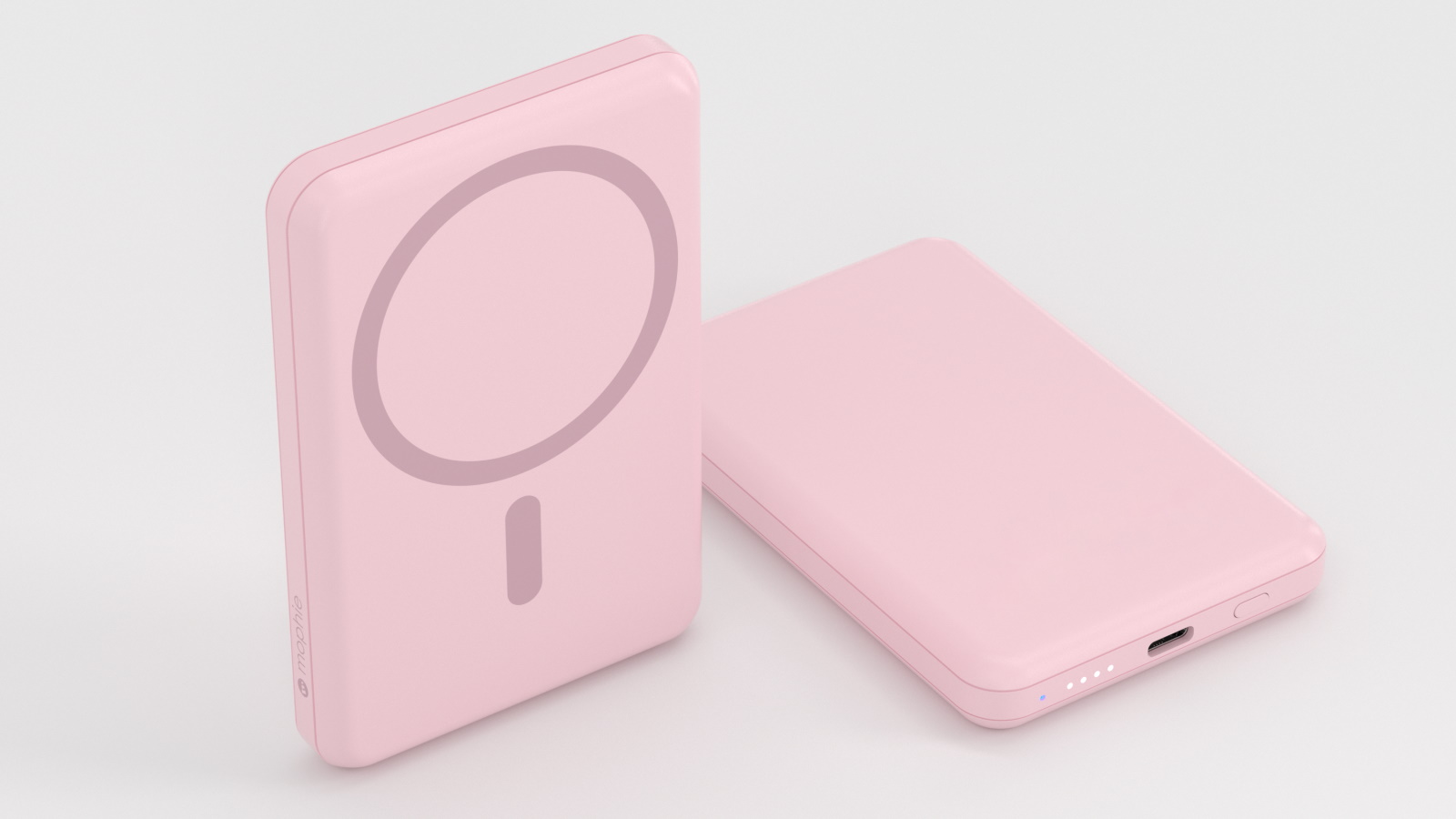 Mophie Essential Snap+ 5000mAh Magnetic Wireless Power Bank - Pink ...