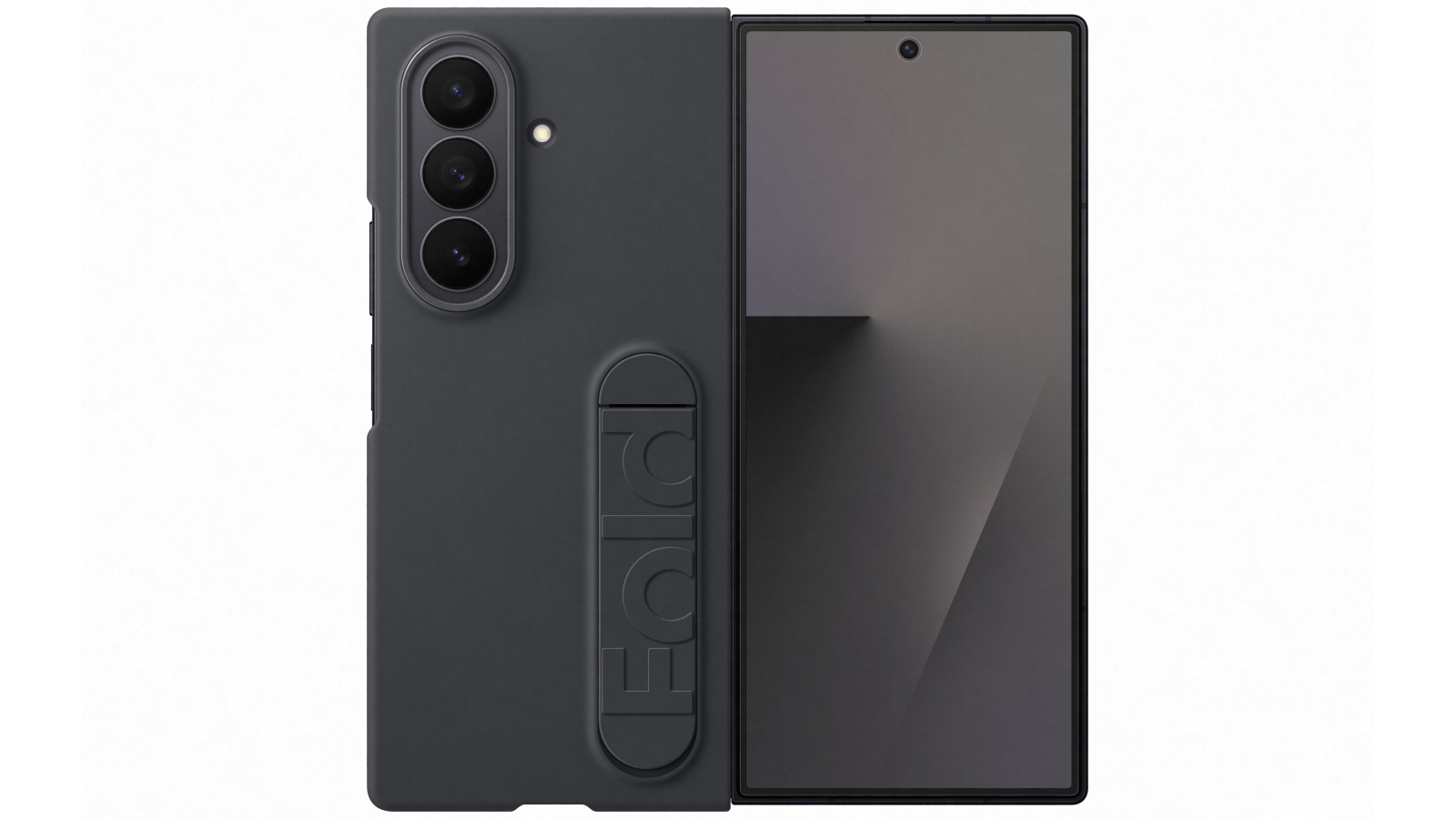 Samsung Galaxy Z Fold7 Silicone Stand Case - Black | Harvey Norman