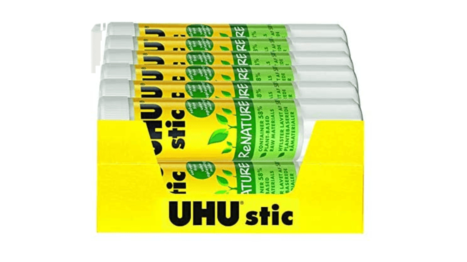 UHU ReNature Plant Based 40g Glue Stick - Pack of 12 | Harvey Norman