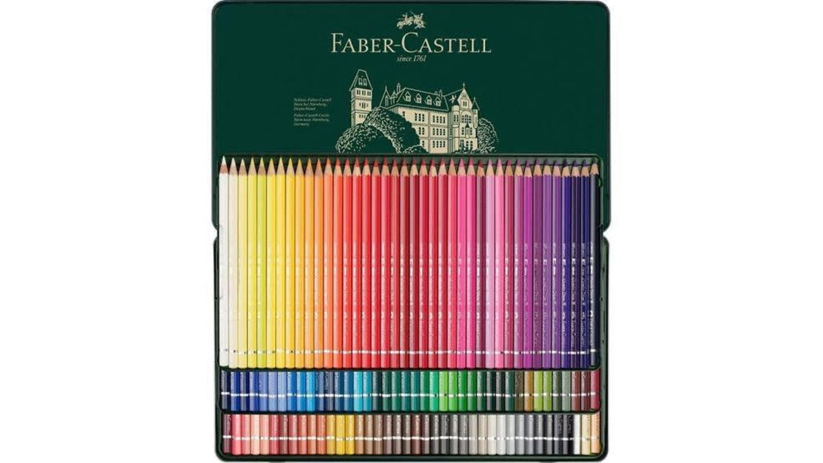 Faber Castell Polychromos Artist Colour Pencil Tin Set | Harvey Norman