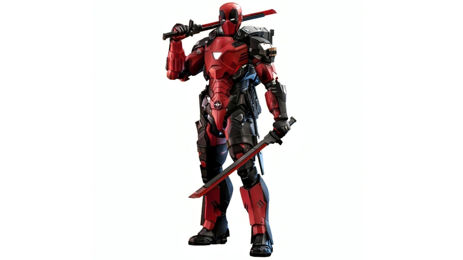 Marvel Armorized Deadpool Diecast 1:6 Scale Figure - 12inch | Harvey Norman