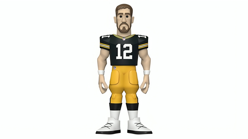 NFL 5inch 1-in-6 Packers Aaron Rodgers Gold Chase Ships Vinyl | Harvey ...
