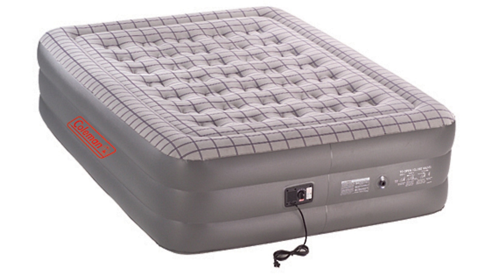 Coleman Quickbed Double High Inflatable Mattress Queen Bed Grey Harvey Norman