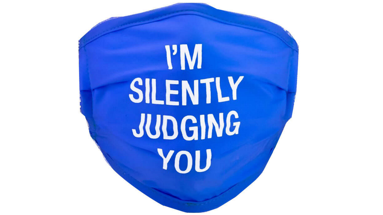 Say What I'm Silently Judging You Face Mask - Blue | Harvey Norman