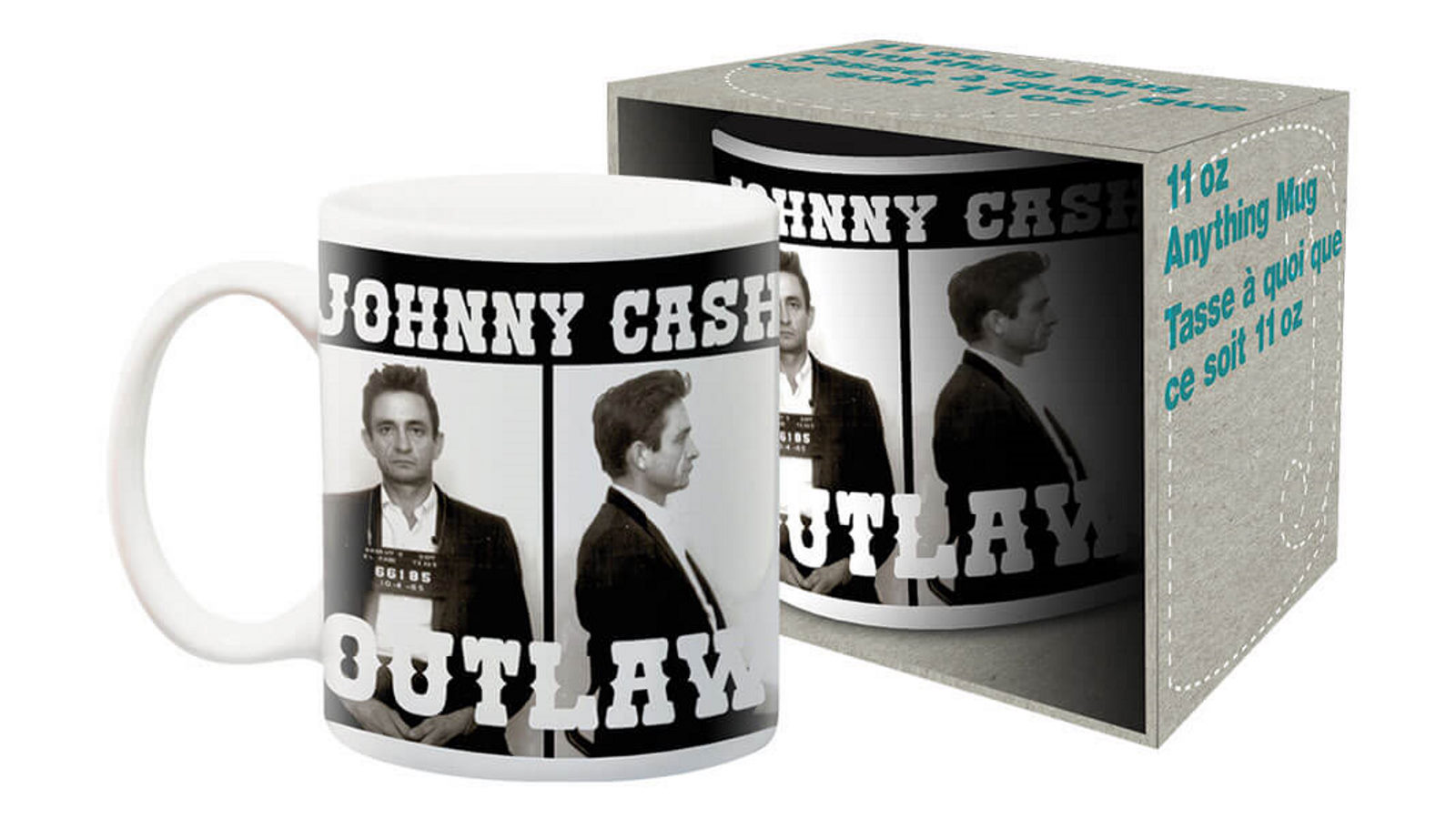 Johnny Cash Outlaw Ceramic Mug | Harvey Norman