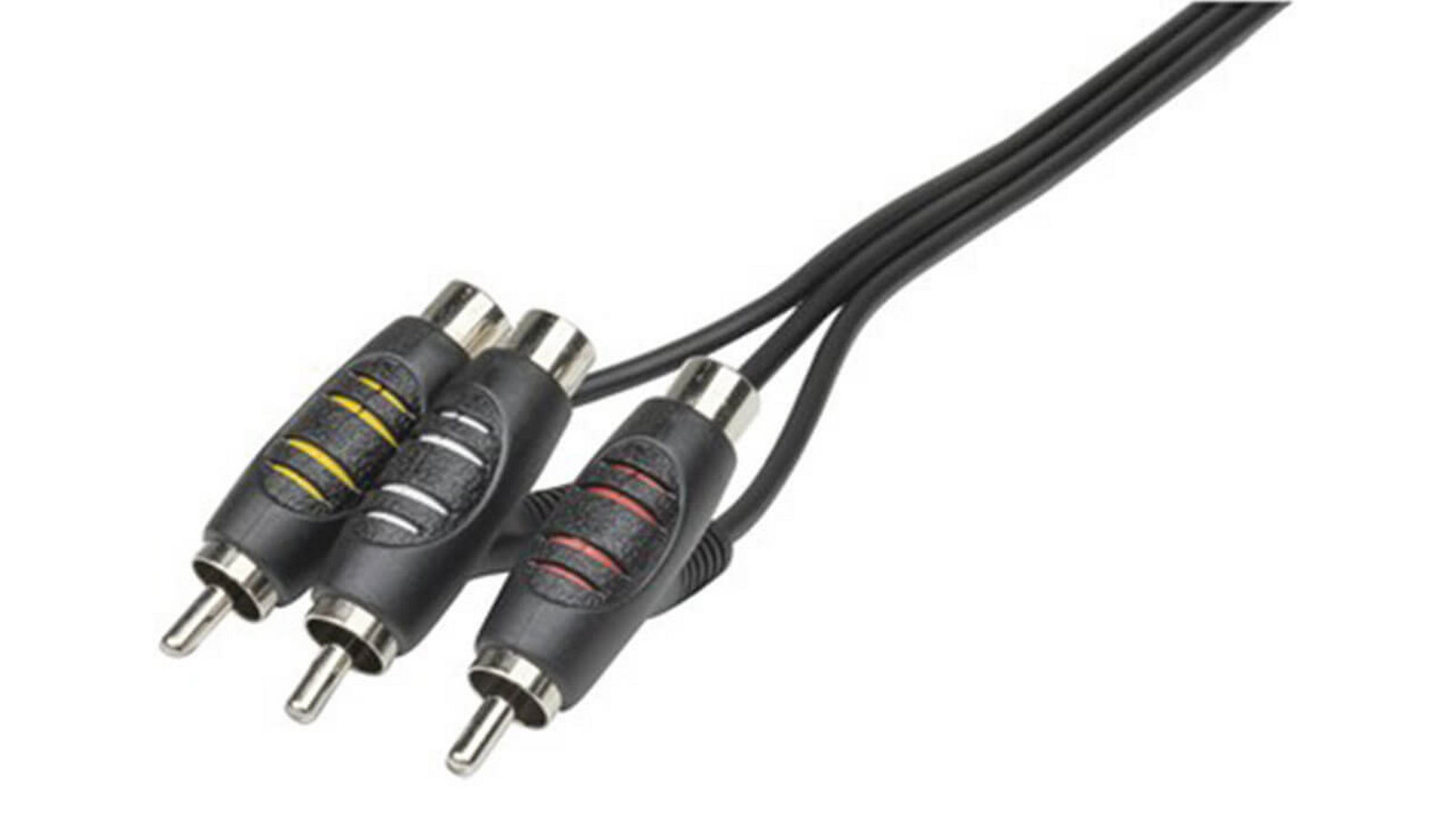 LatestBuy 3 RCA Piggyback Plugs to 3 RCA Plugs Audio Visual Cable - 1 ...