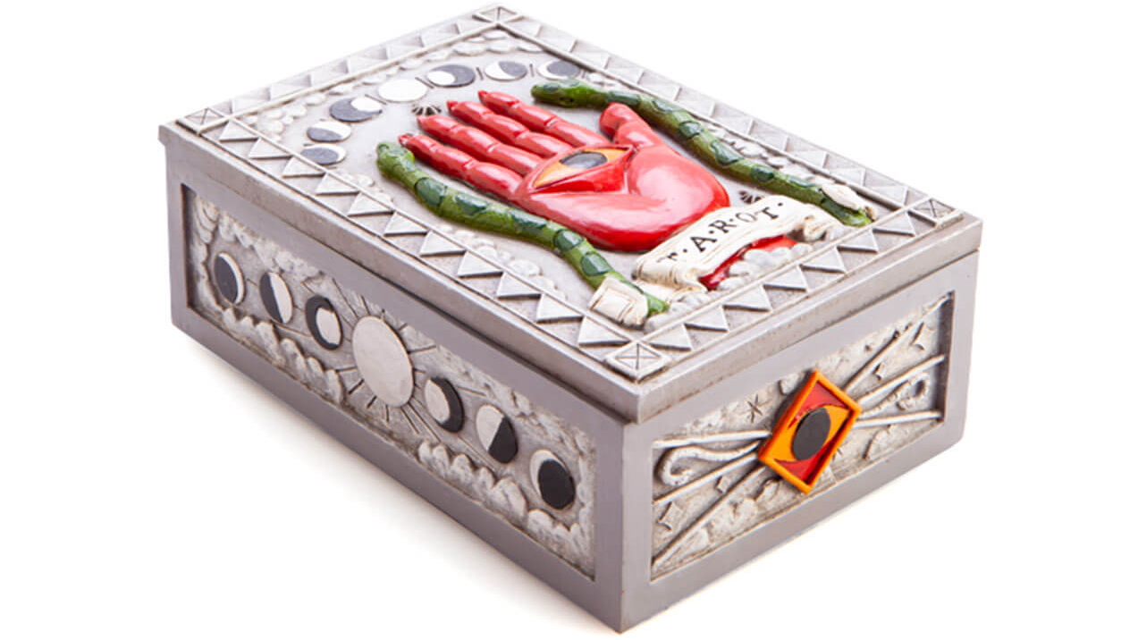 Luxurious Polyresin Tarot Box - Silver | Harvey Norman