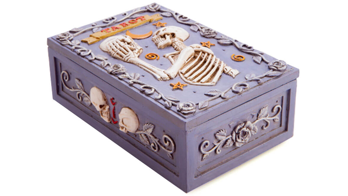 Luxurious Polyresin Tarot Box - Skeleton | Harvey Norman