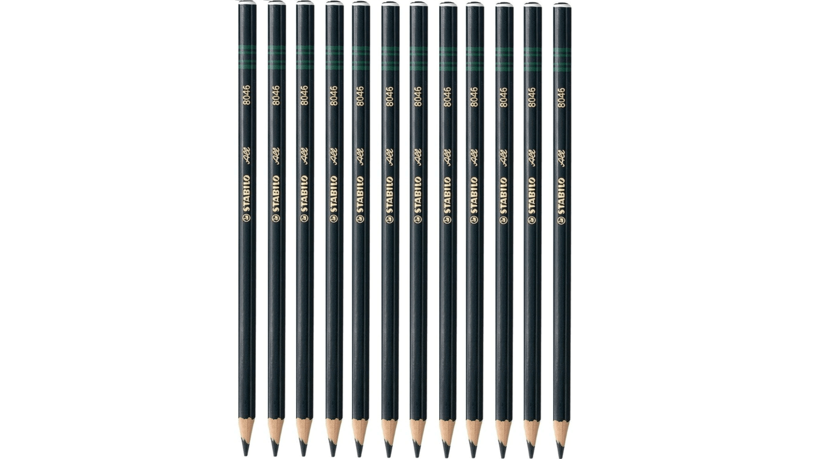 Stabilo 8046 All Black Pencil - Pack of 12 | Harvey Norman