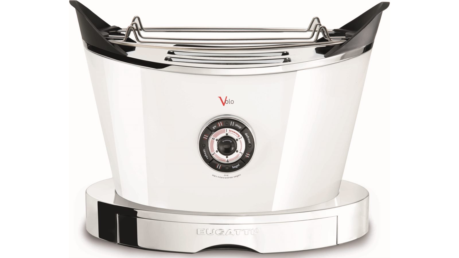 Bugatti Volo 2 Slice Toaster - White | Harvey Norman