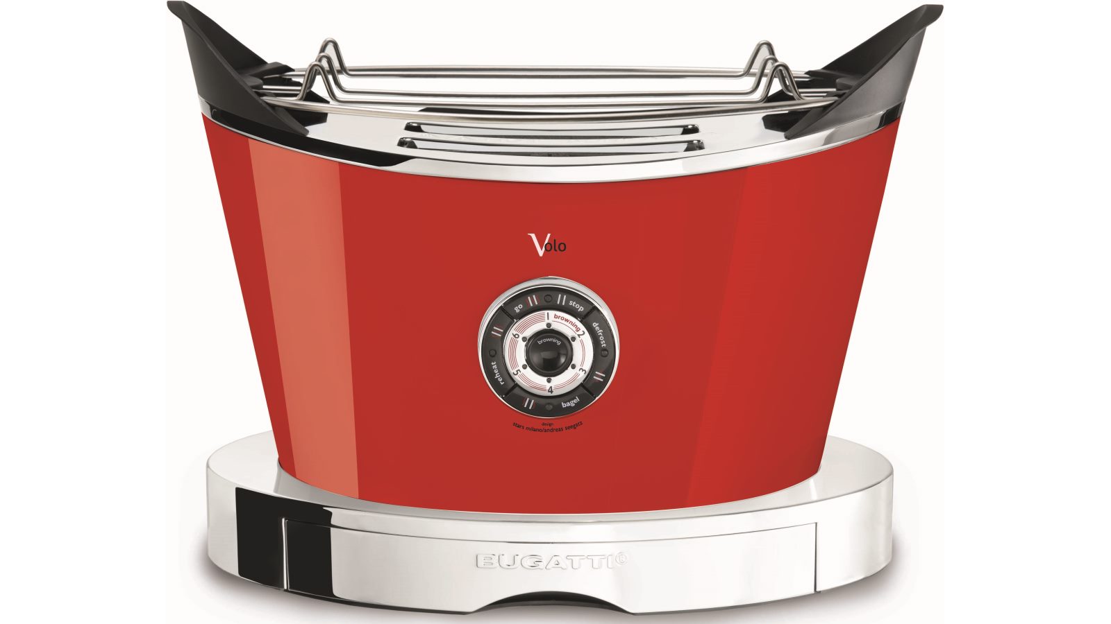 Bugatti Volo 2 Slice Toaster - Red | Harvey Norman