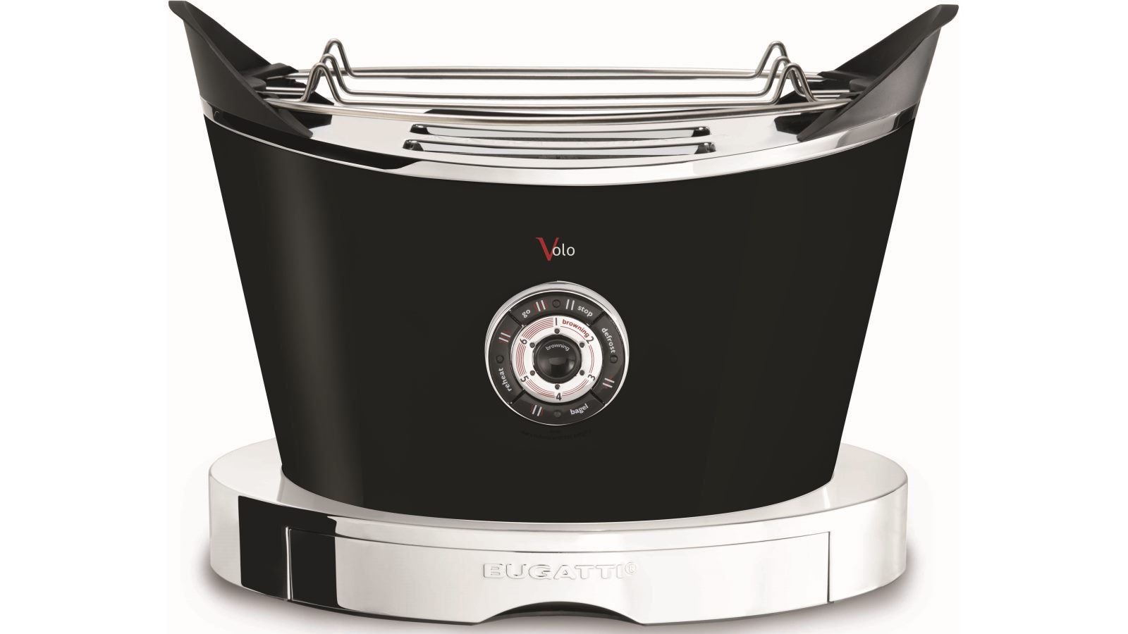 Bugatti Volo 2 Slice Toaster - Black | Harvey Norman