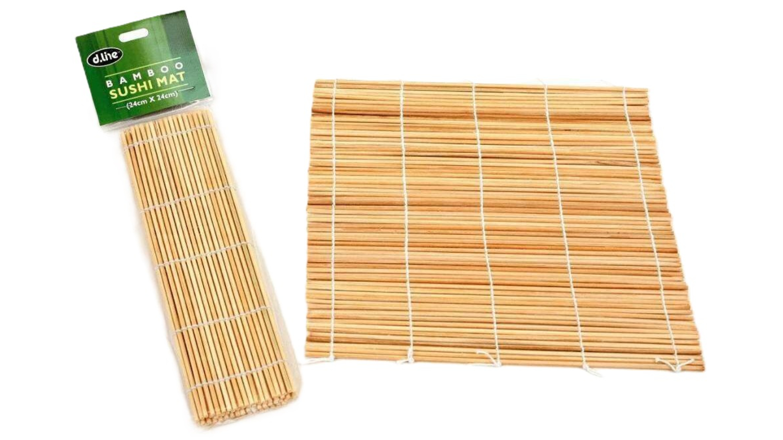 DLine 24 x 24cm Bamboo Sushi Mat - Brown | Harvey Norman
