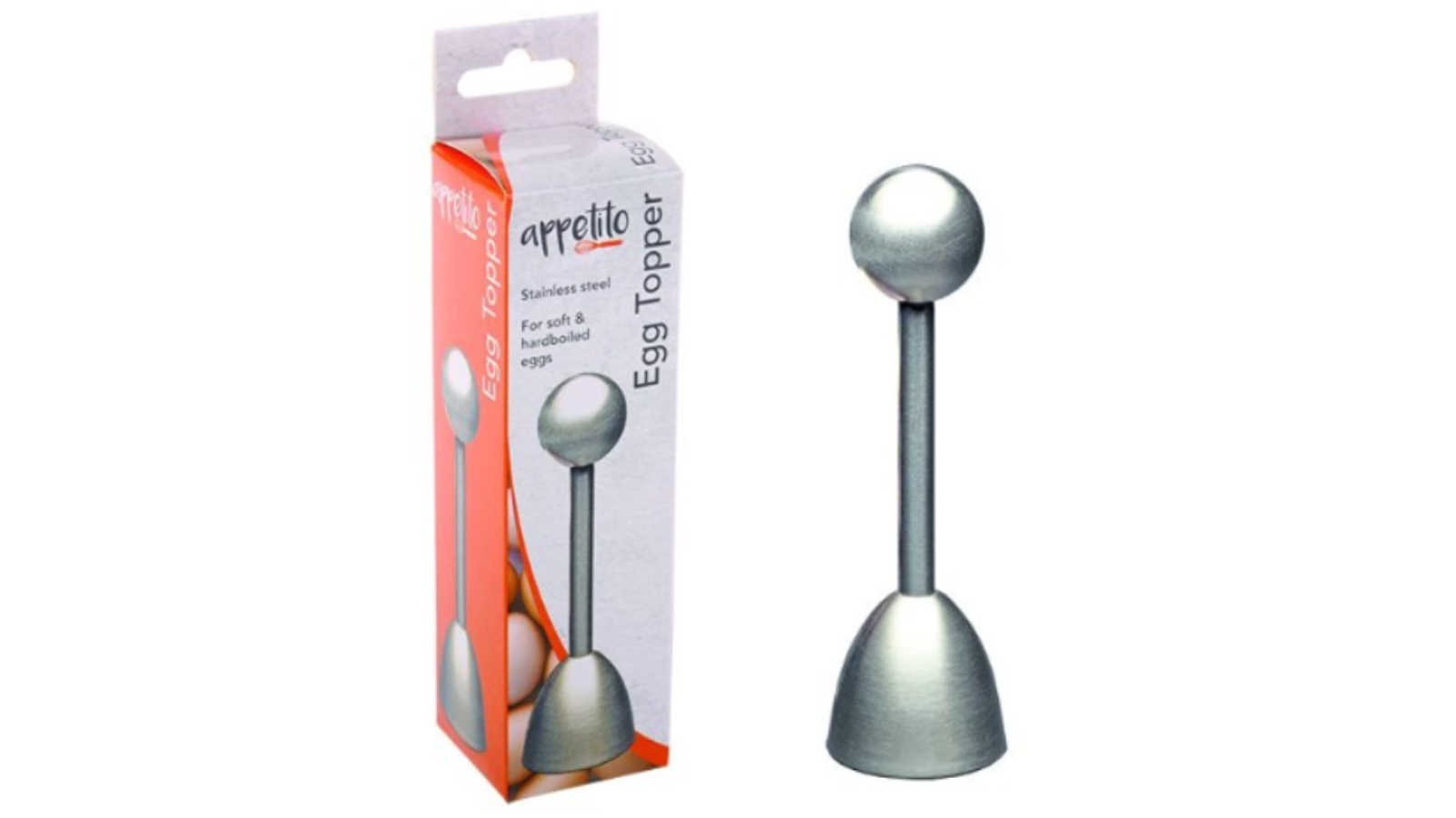 Appetito Stainless Steel Egg Topper for Soft/Hardboiled Handwash ...