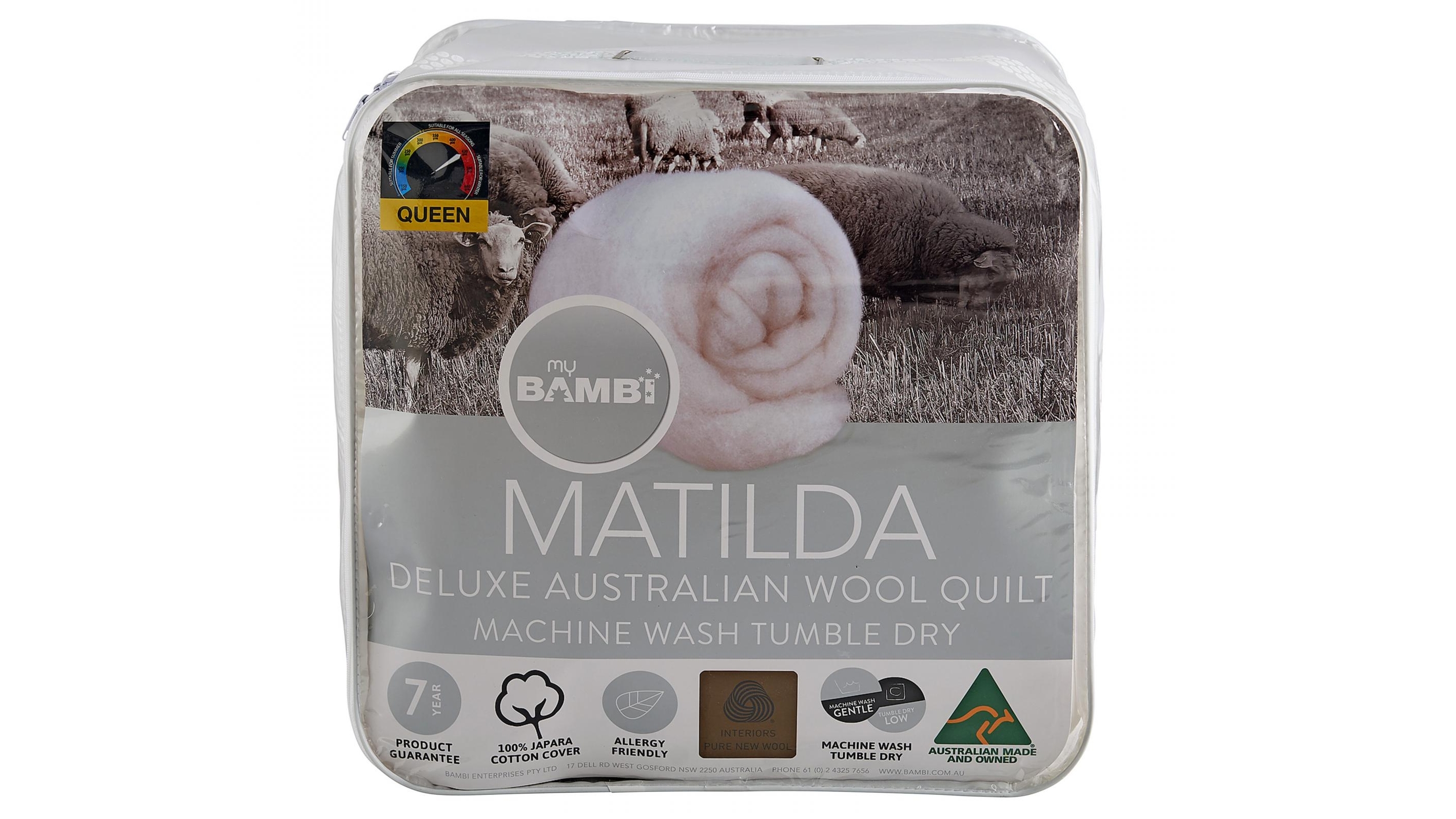 Matilda Woolmark Gold Label Highloft Quilt | Harvey Norman