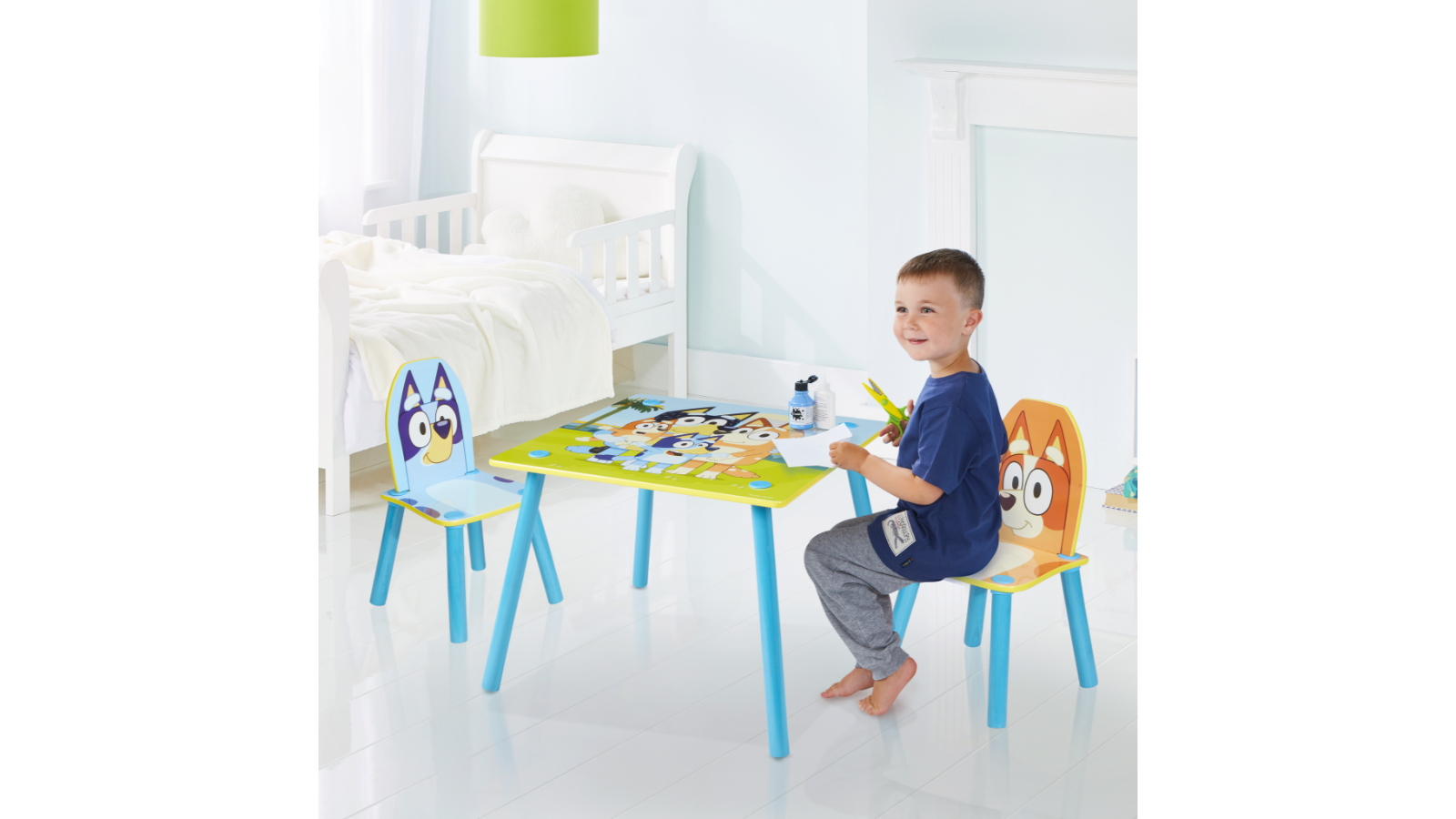 Bluey Kids Table and 2 Chair Home and Accessories Set | Harvey Norman