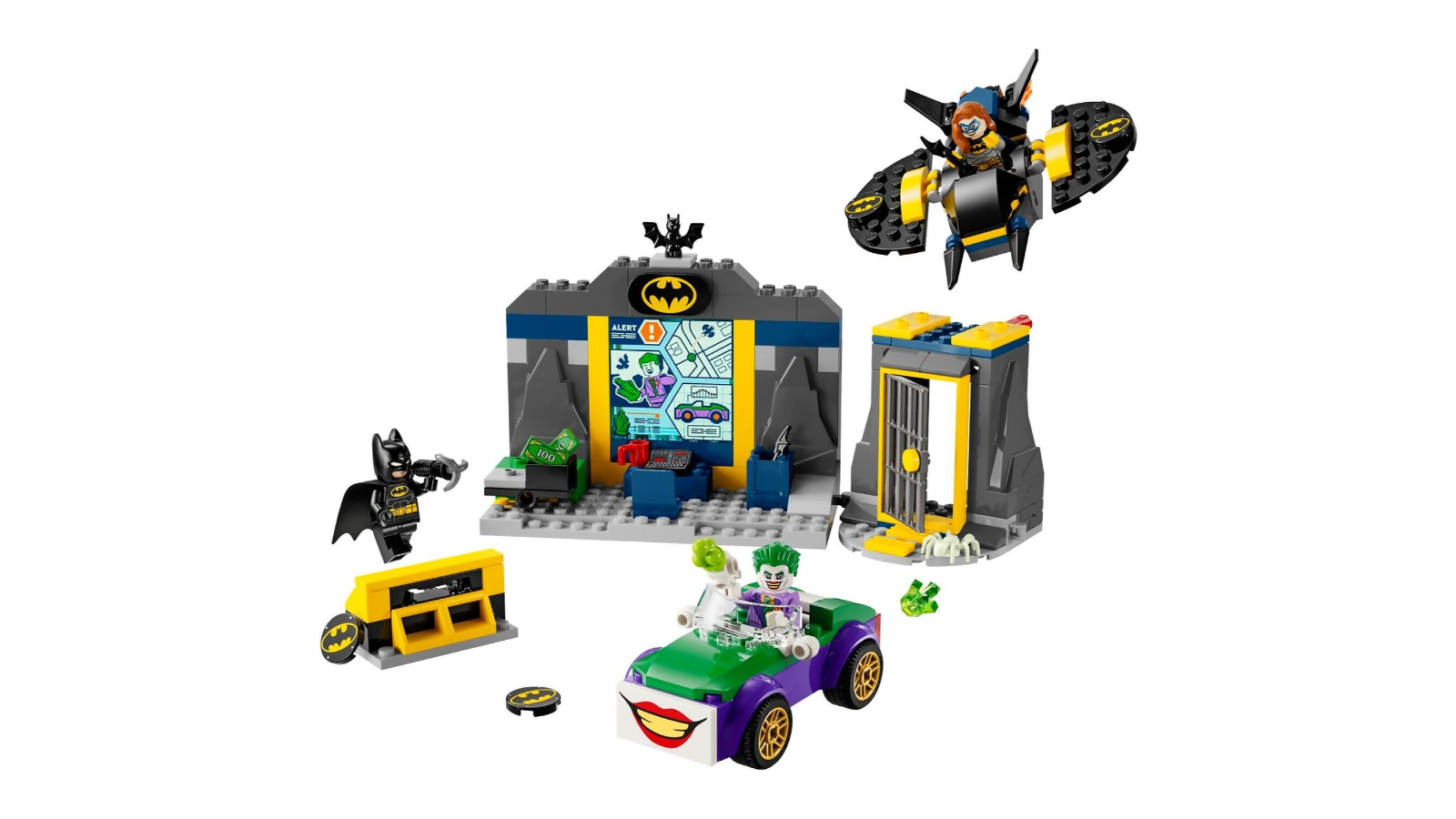 Lego 76272 the Batcave with Batman Batgirl and the Joker DC Super ...