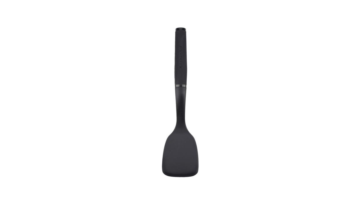 KitchenAid Nylon Soft Touch Solid Turner - Black | Harvey Norman
