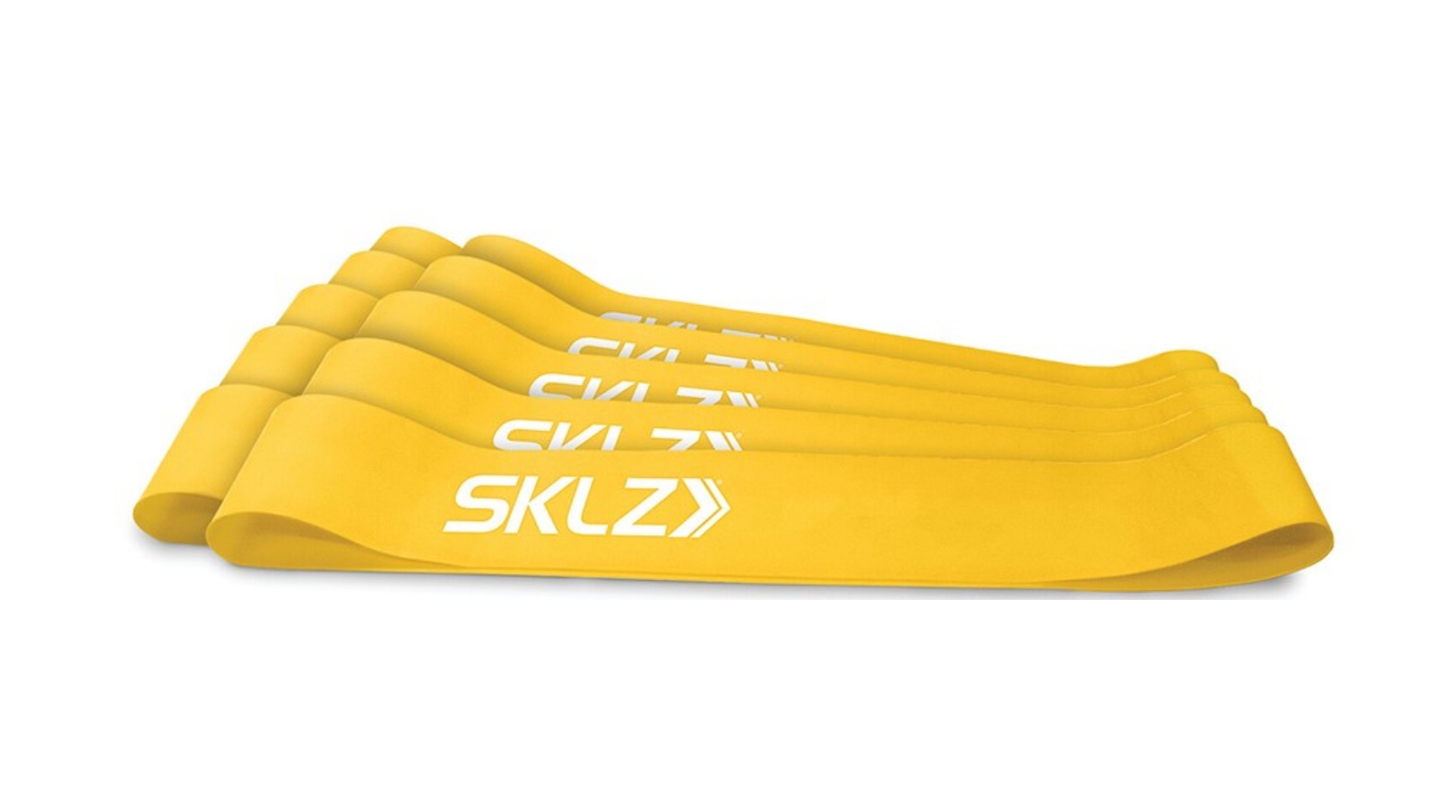 SKLZ 10 Piece Mini Light Resistance Bands - Yellow | Harvey Norman