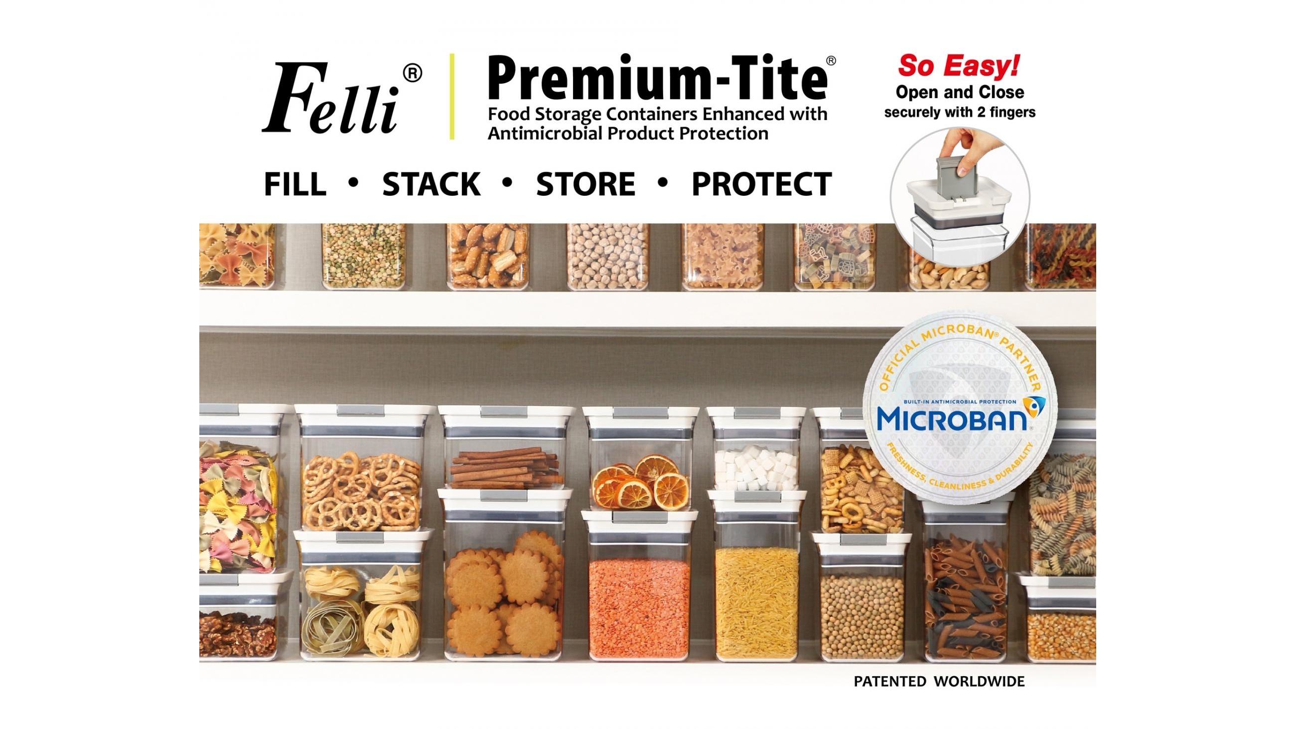 Felli Premium-Tite 0.8L Rectangle Storage Container - 3 Pack | Harvey ...