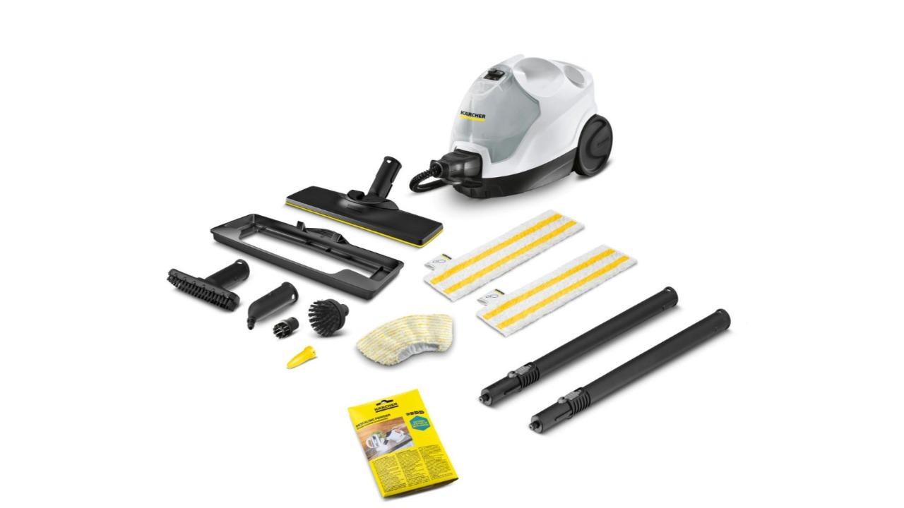 Karcher SC 4 Premium Easyfix Steam Cleaner - Black/White | Harvey Norman