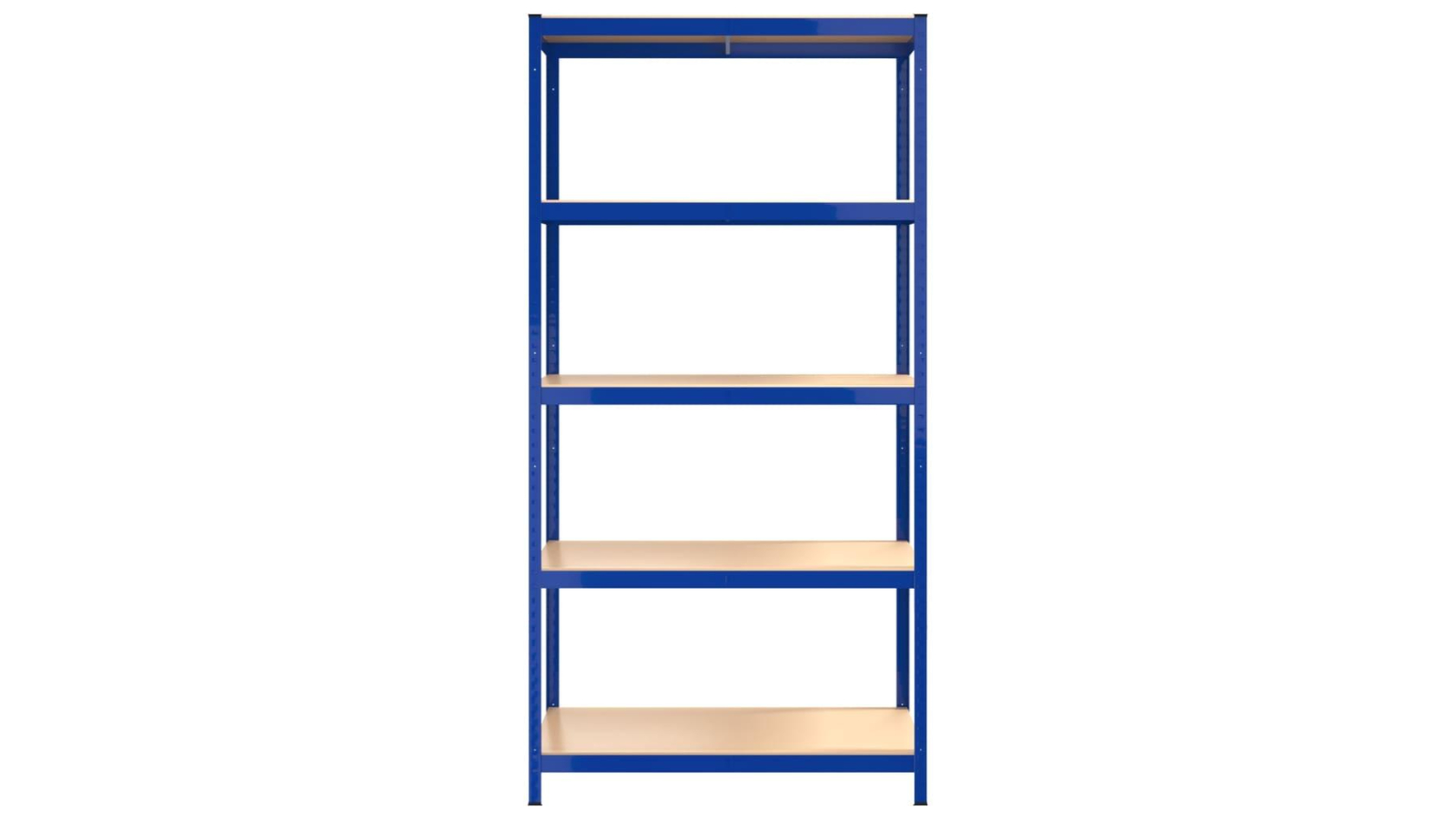 vidaXL 100 x 50 x 200cm 5-Layer Storage Shelf - Blue Steel | Harvey Norman