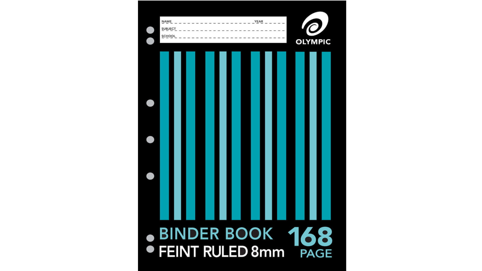 Olympic 10-Pack 8mm Ruled A4 Binder Book - 168 Pages | Harvey Norman