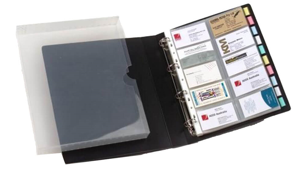 Marbig Pack of 10 A4 Business Card Pockets Refill | Harvey Norman