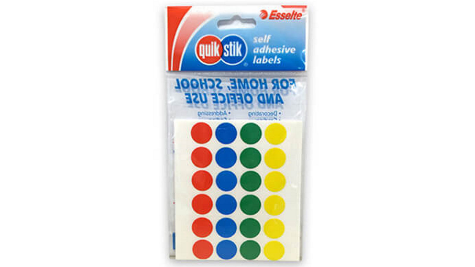 Quik Stik Pack of 10 Multi Dot Label - 0.14cm | Harvey Norman
