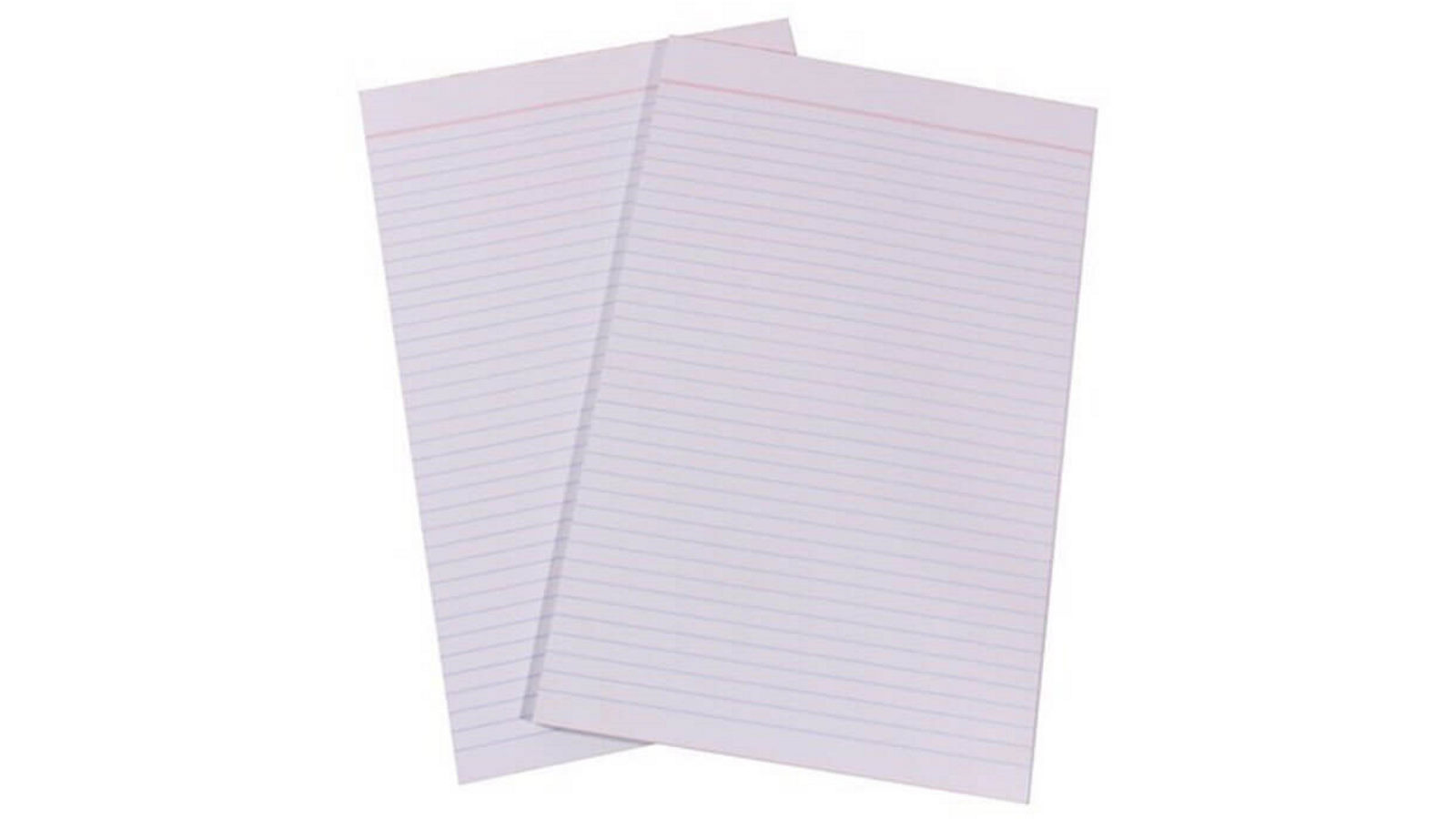 Quill Pack of 10 Foolscap Bank Ruled 100-Leaf Office Pads | Harvey Norman