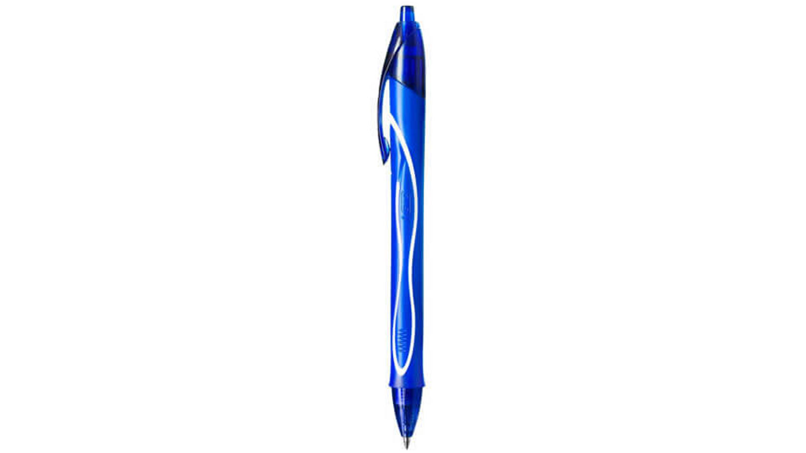Bic Box of 12 Gelocity Quick Dry Retractable Pen - Blue | Harvey Norman