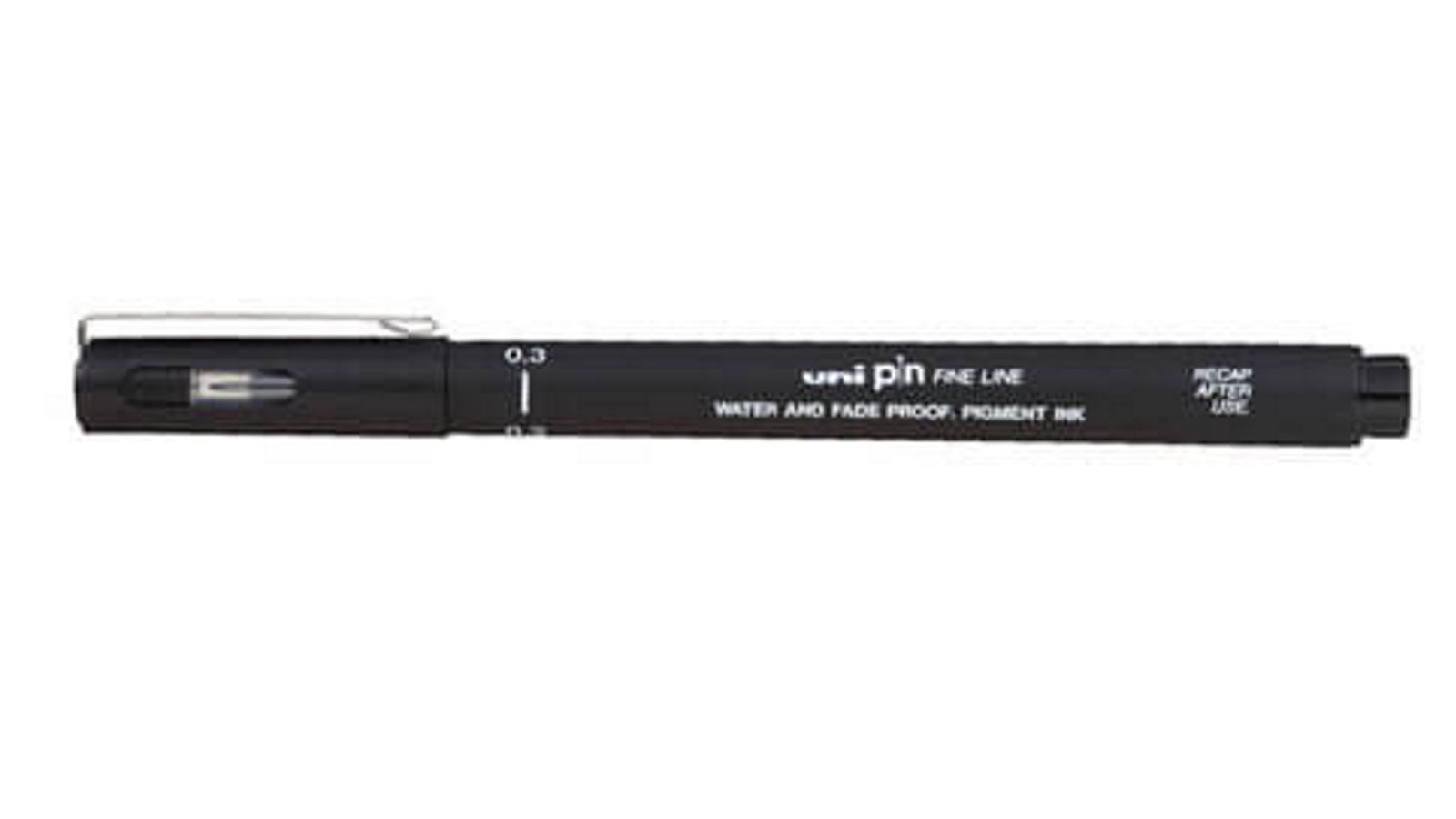Uni 12 Piece 0.03cm Pin Fine Line Drawing Pen - Black | Harvey Norman