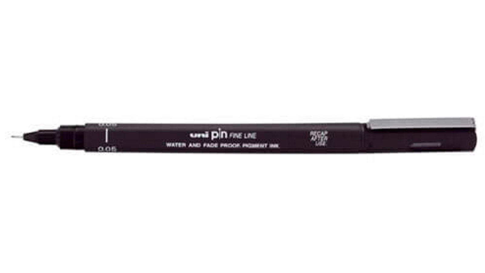 Uni 12 Piece 0.05cm Pin Fine Line Drawing Pen - Black | Harvey Norman